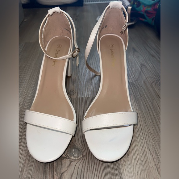 Dream Pairs | Shoes | Dream Pairs White Strappy Heels | Poshmark